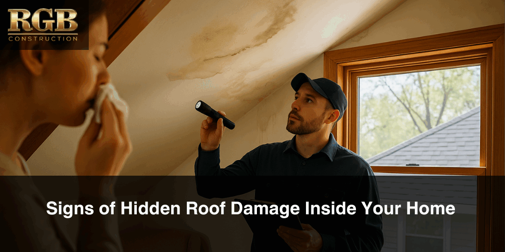 7 Hidden Roof Damage Signs Inside Your Home - RGB Construction